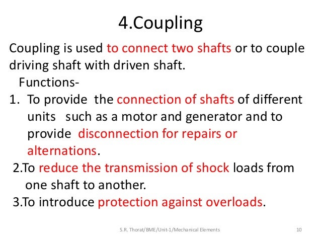 Basic Mechanical Engineering -Mechanical Elements