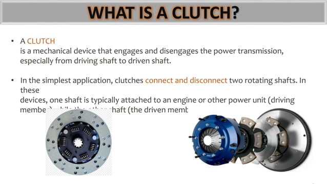 Clutches ( Single Plate and Multi Plate) | PPTX