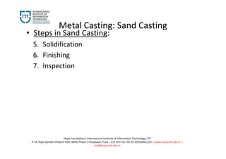 Basic Mechanical Engineering | Manufacturing Processes | PDF