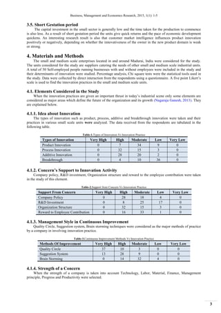 Innovation Practices of Small and Medium Scale Enterprises in Madurai Region, India - A Case ...
