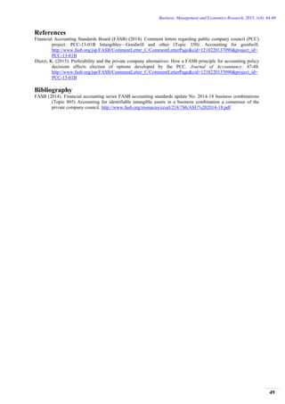 Accounting for Goodwill at Private versus Other Companies: Amortize ...