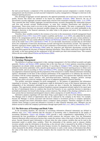 Earnings Management and Accounting Information Value: Impact and Relevance | PDF