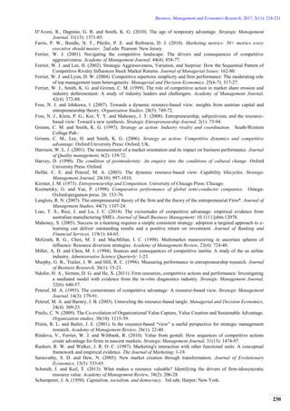 Interaction Model of Superior Performance Based On Technological Resources and Competitive ...