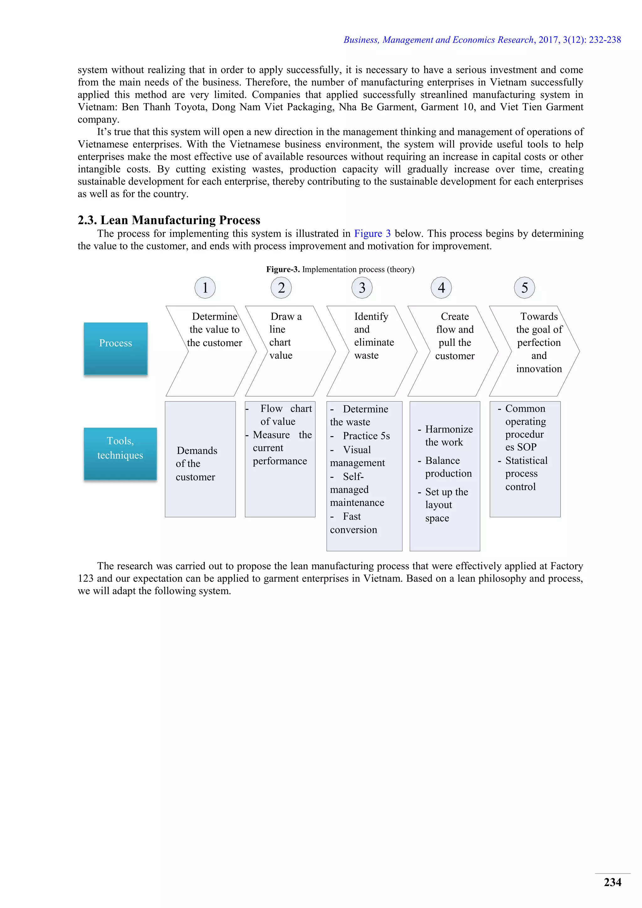 An Applied Research and a Lean Manufacturing Process Construction for Garment Enterprises ...