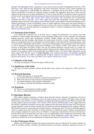 Performance Ratio Analysis and Management Effectiveness | PDF