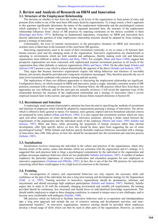 The Role of Human Resource System in Developing a Culture of Innovation ...