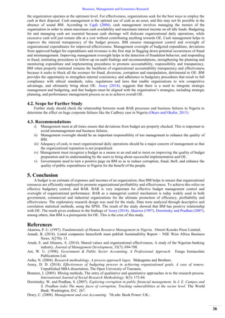 Budget Management and Organizational Effectiveness in Nigeria | PDF