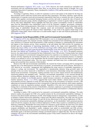 Exploring the Impact of Environmental Sustainability on Firm Performance in the Manufacturing ...