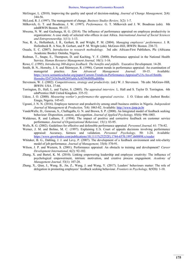 Performance Appraisal And Its Effect On Employees Productivity In Charitable Organizations Pdf