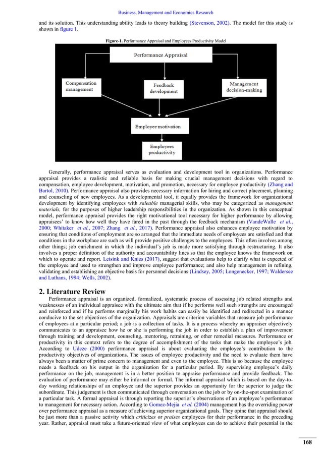 Performance Appraisal And Its Effect On Employees Productivity In Charitable Organizations Pdf