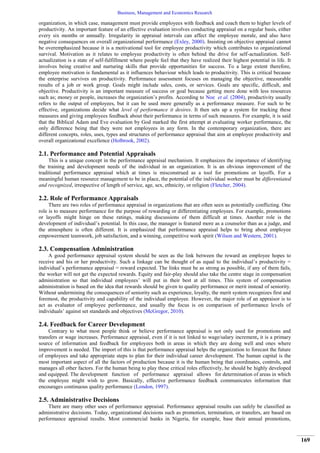 Performance Appraisal and its Effect on Employees’ Productivity in ...