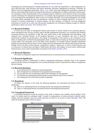 Accounting Function as Management Performance Tool in Organizations | PDF