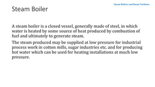 BME STEAM TURBINES AND STEAM BOILERS | PPTX