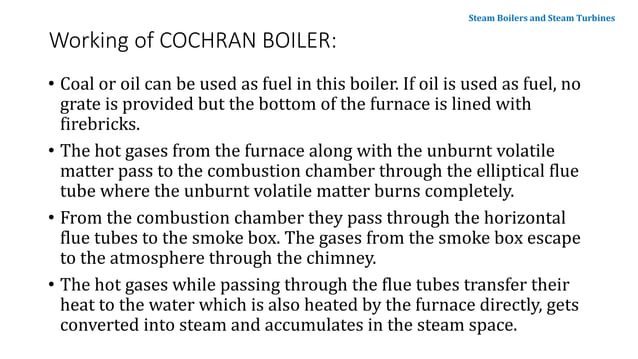 BME STEAM TURBINES AND STEAM BOILERS | PPTX | Chemistry | Science