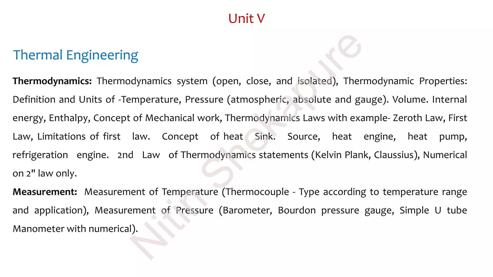 Thermal Engineering | PDF
