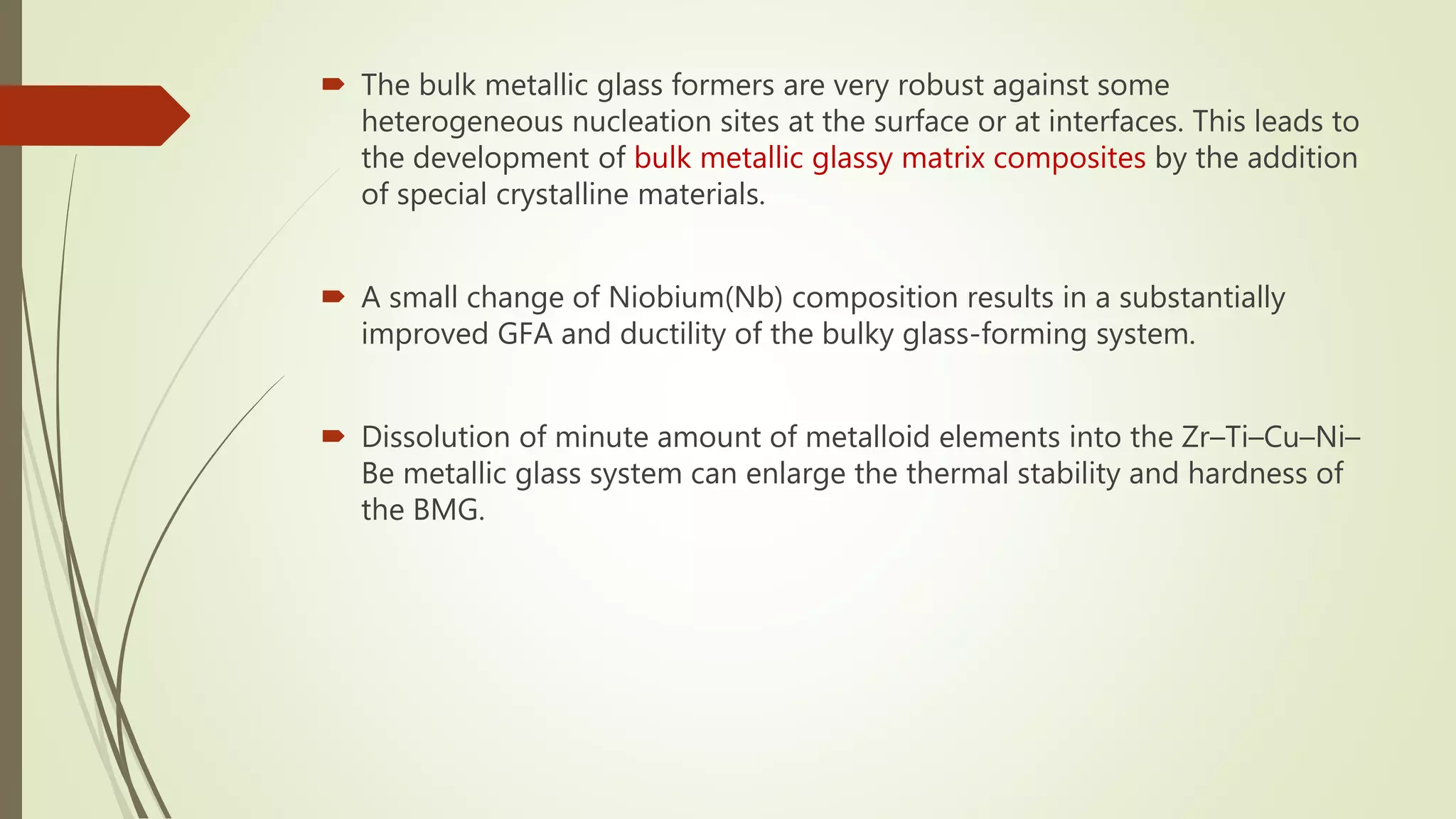 BULK METALLIC GLASS | PPTX