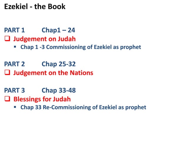 Introduction to Ezekiel | PPTX | Judaism | Religion & Spirituality