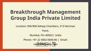 Transforming End-to-End Mining Operations: BMGI India’s Framework for ...