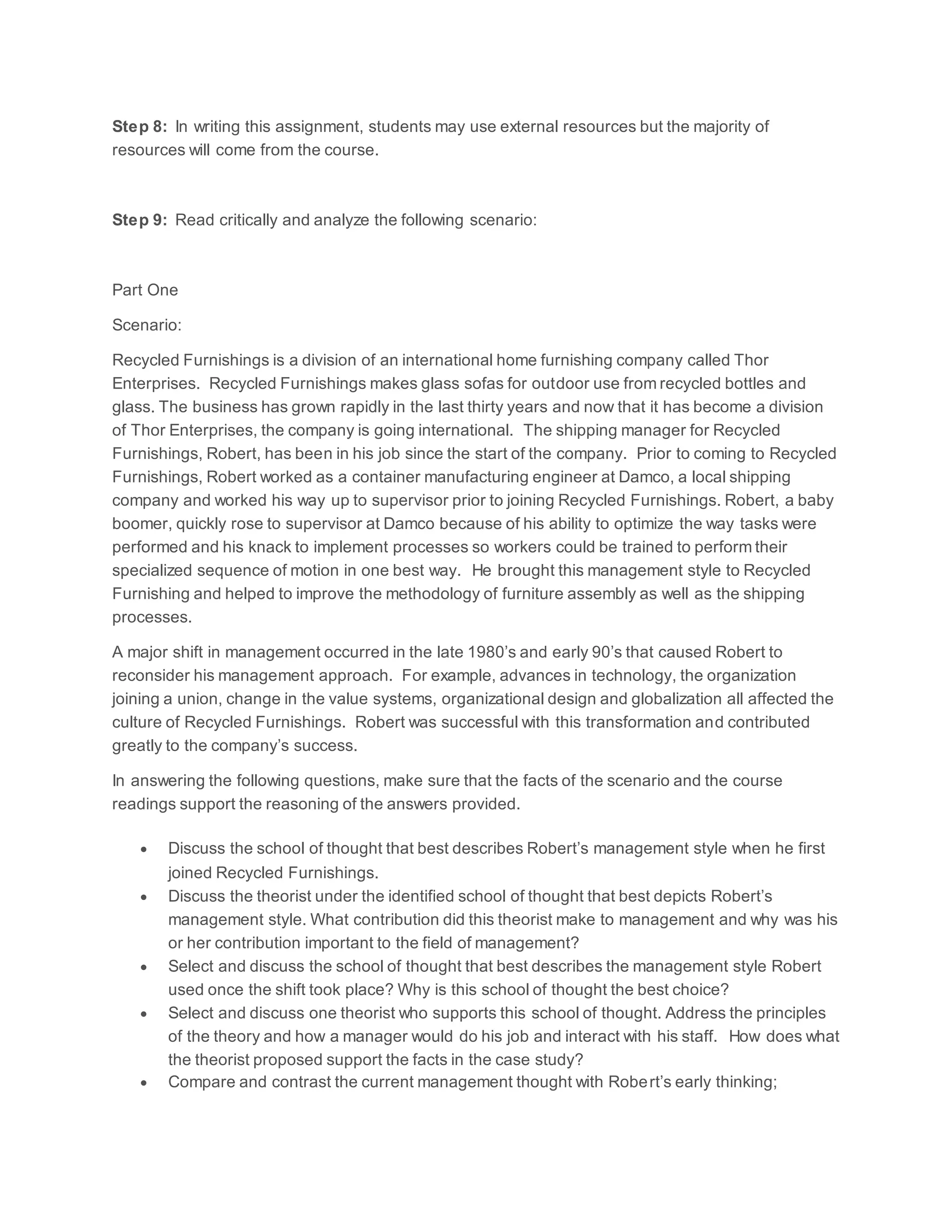 Bmgt 364 assignment 1 organizational theory | PDF