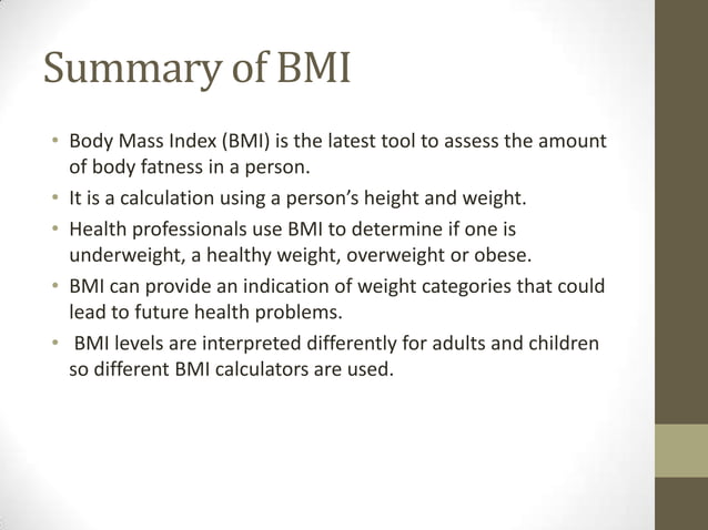 Bmi | PPTX