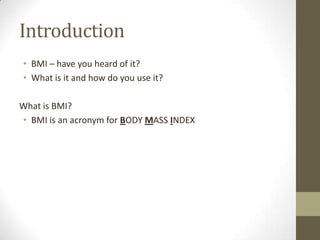 Bmi | PPTX