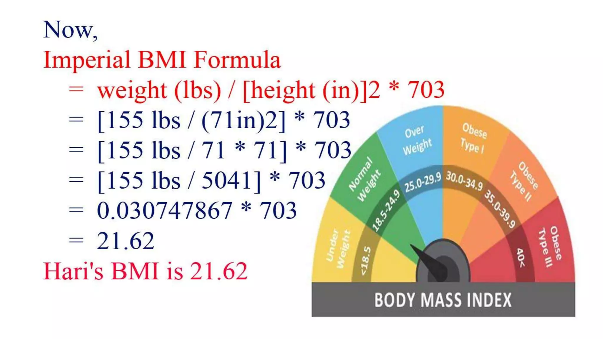 Body Mass Index (BMI). | PPTX