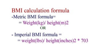 Body Mass Index (BMI). | PPTX