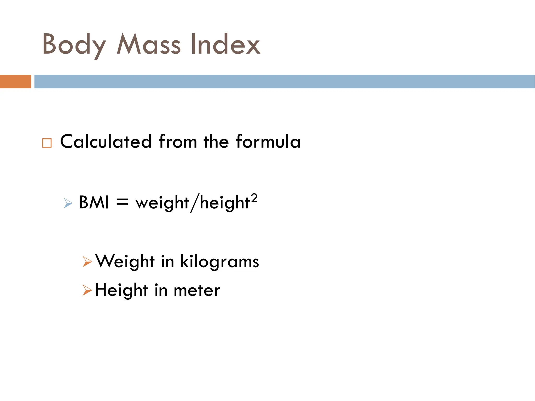 Body Mass Index: physical Diagnosis PPT | PPT