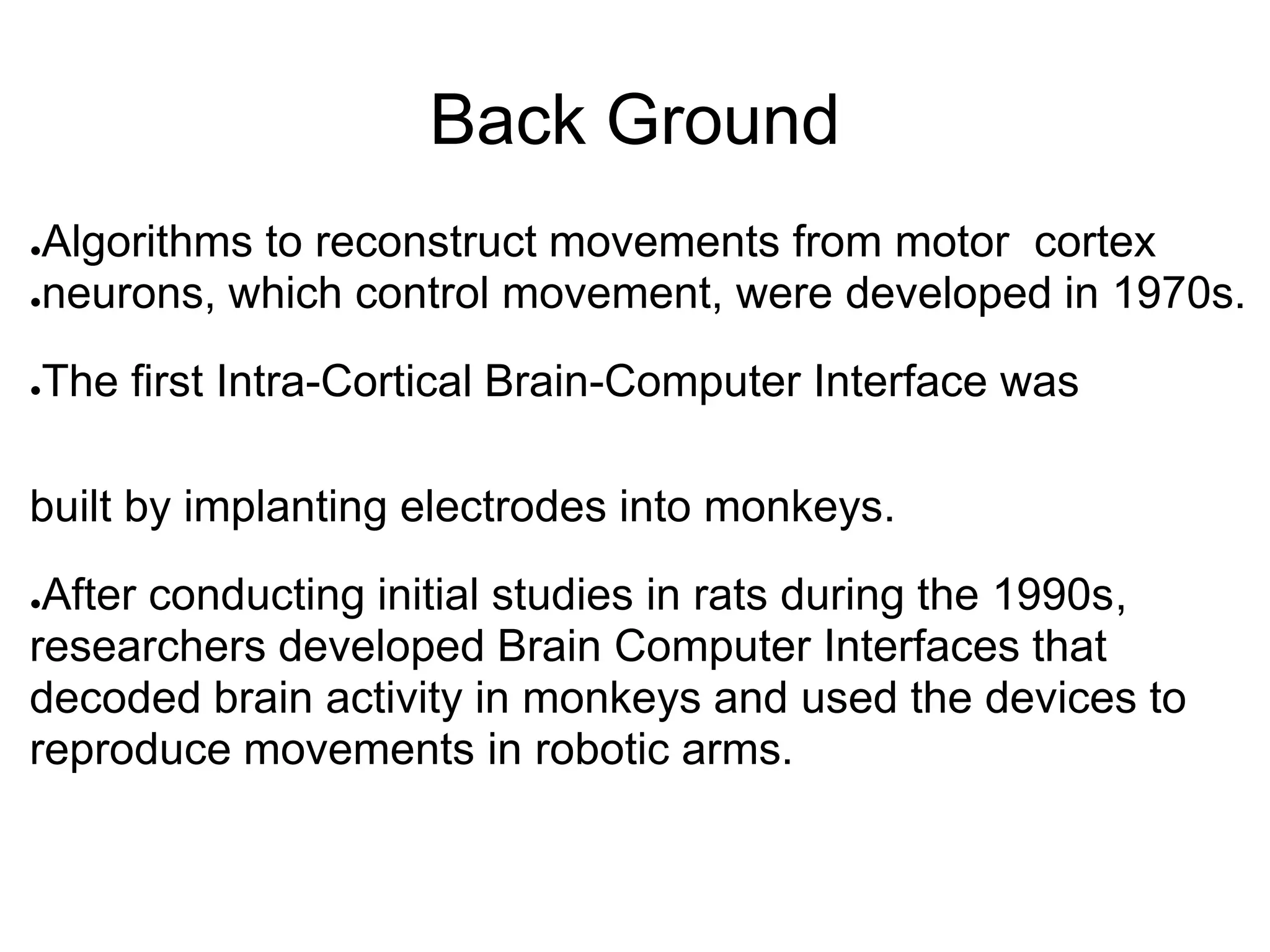 Brain Machine Interface | PPT Brain Machine Interface | PPT