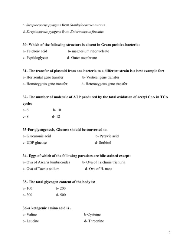 MCQ Medical lab technology | PDF