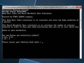 Bmi and bmr calculator slides | PPT