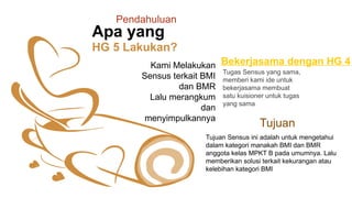 Penjelasan Body Mass Index dan Basal Metabolic Rate | PPT
