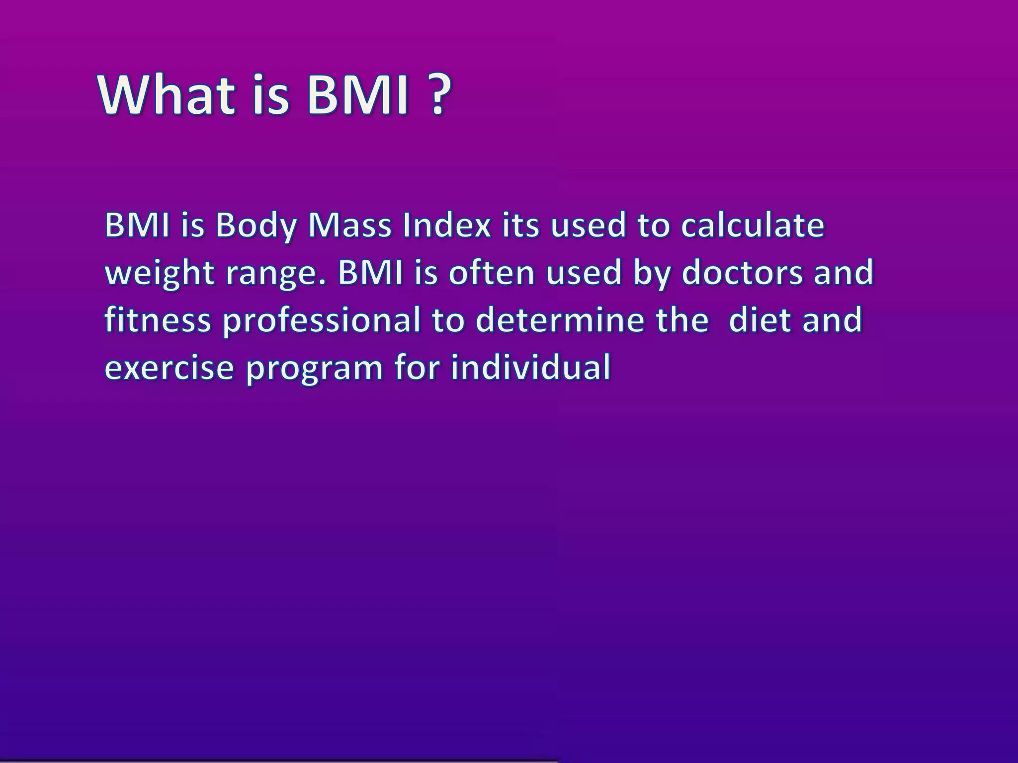 Bmi calculator Android App | PPTX