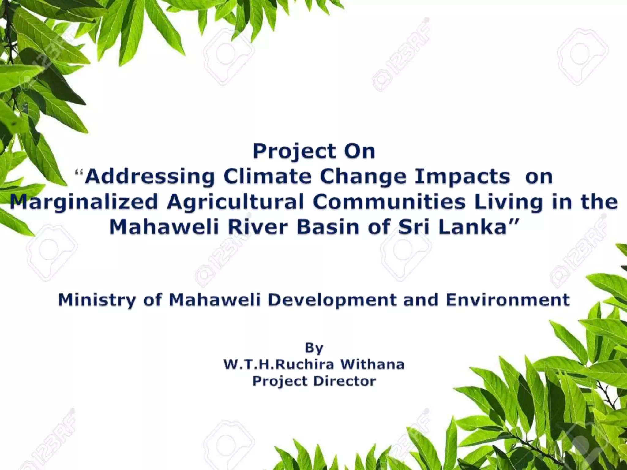 Project On “Addressing Climate Change Impacts on Marginalized ...