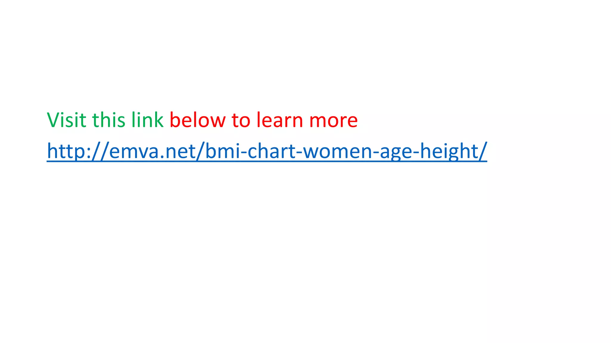 BMI Chart for Women by Age and Height - Weight and Height Guide Chart ...