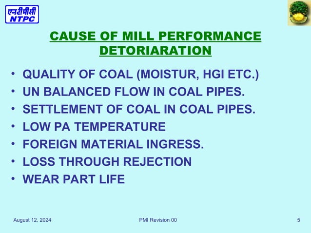 Thermal plant different Mill Performance.ppt