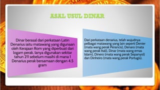 LMCP1552 PEMBANGUNAN MAPAN DALAM ISLAM MODUL 5: DINAR EMAS | PPT