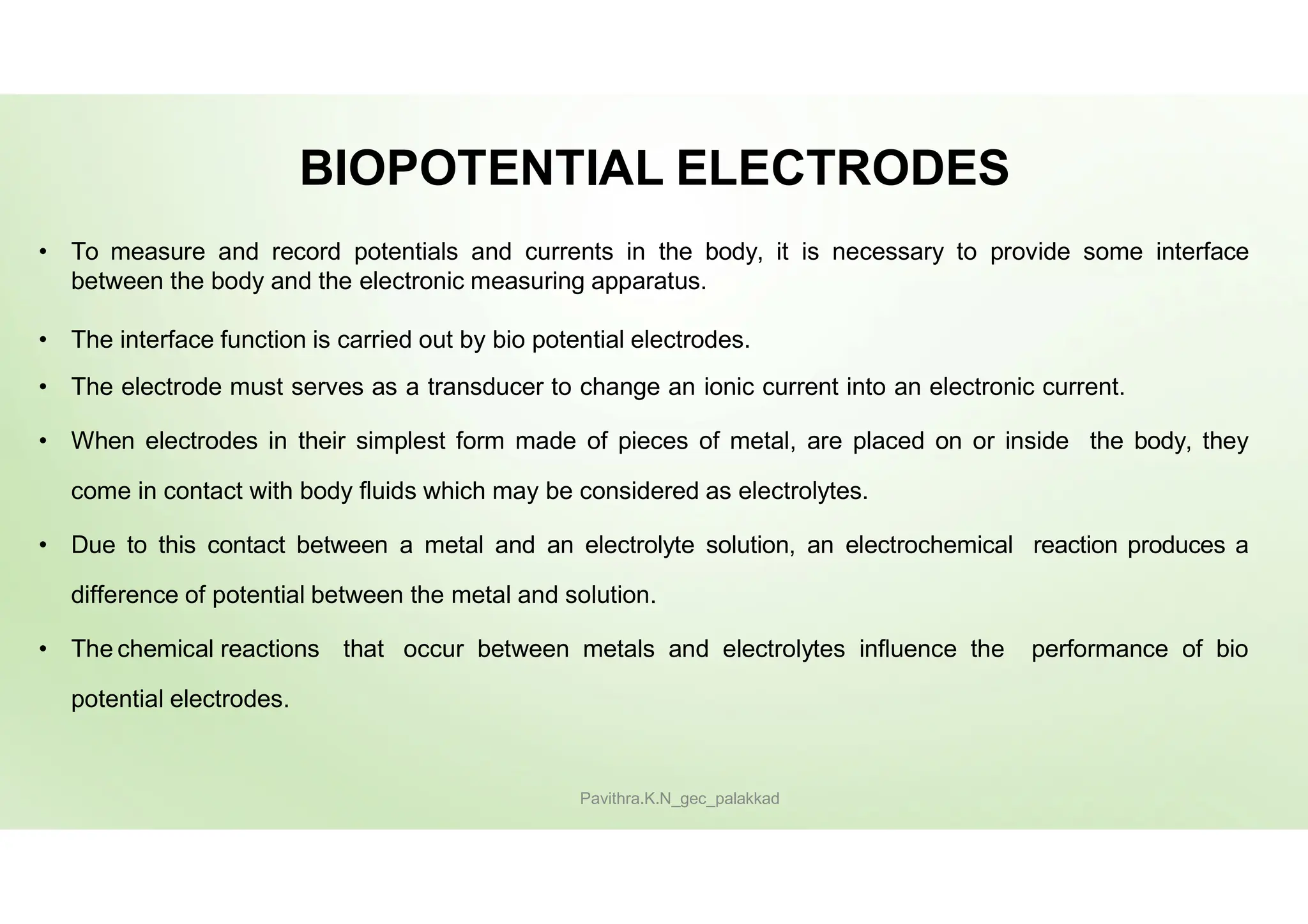 measuring recording and monitoring bioelectric signal | PDF