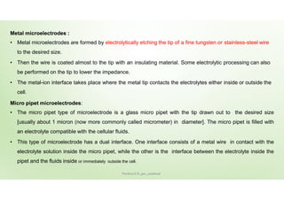 measuring recording and monitoring bioelectric signal | PDF