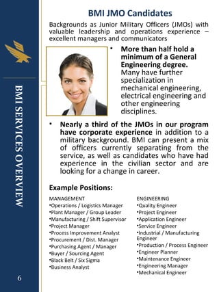 BMI Recruiting Services Overview | PPT