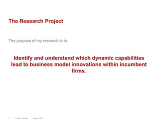 Business Model Innovation Research Project | PPT