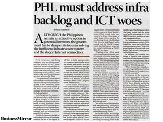 Philippines must address infrastructure backlog and ICT woes | PPTX