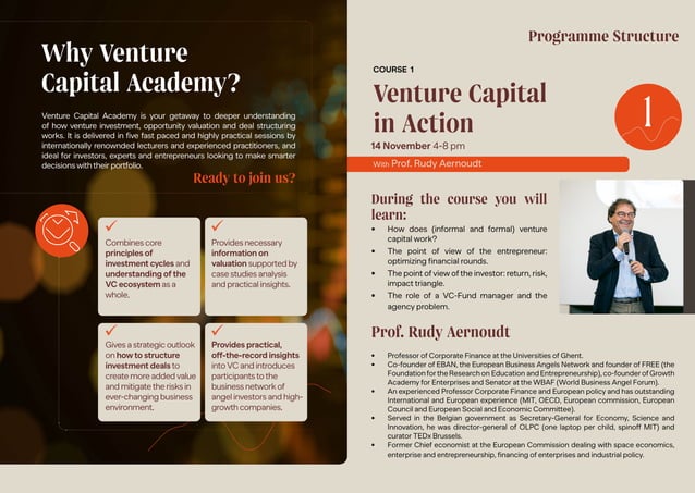BMI Venture Capital Academy Brochure Partnership | PDF