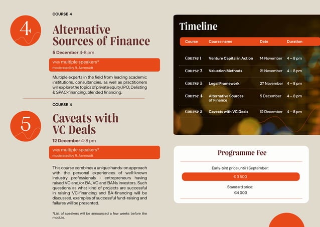 BMI Venture Capital Academy Brochure Partnership | PDF