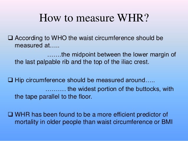 Body Mass Index & Waist Hip Ratio