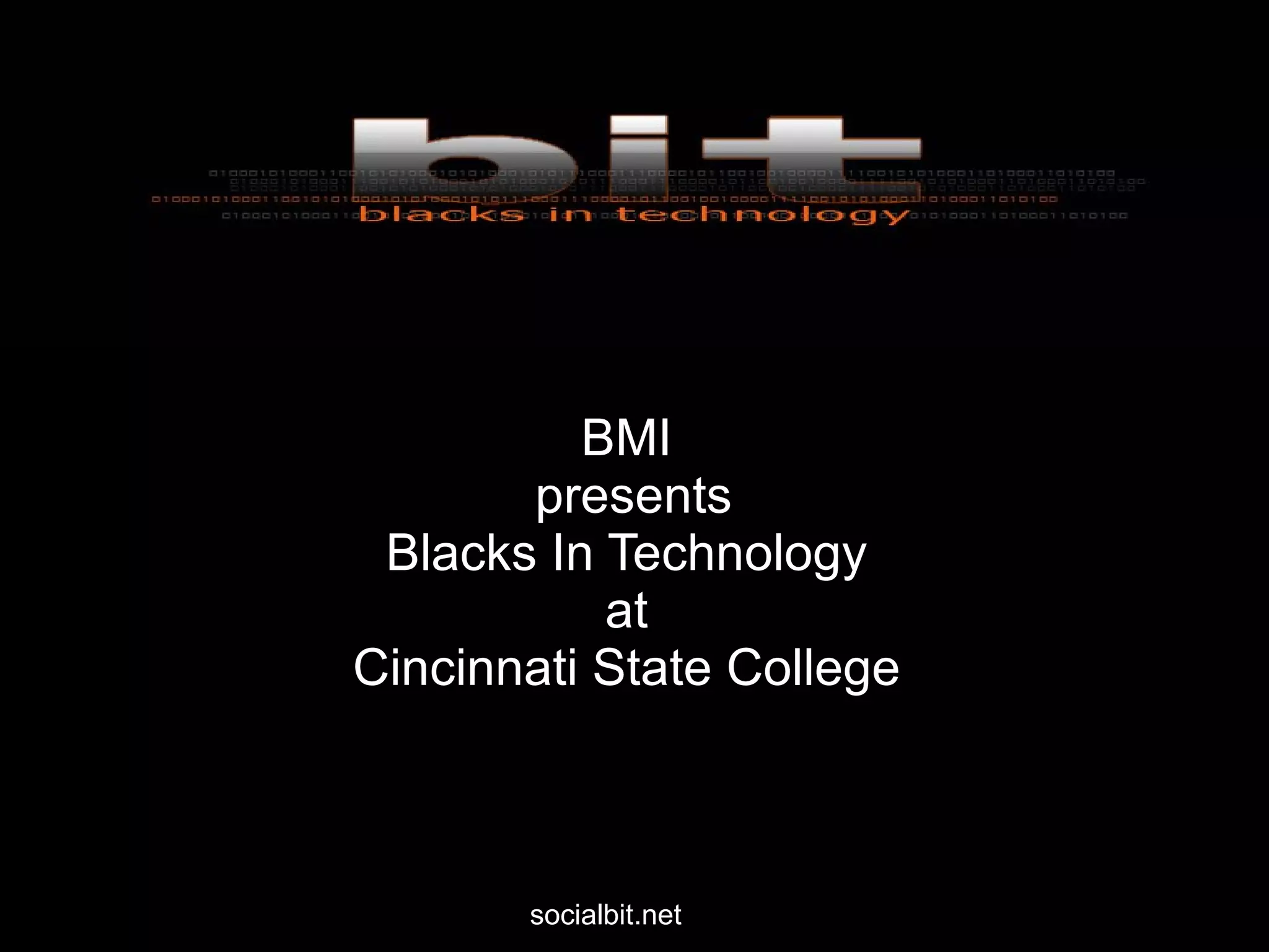 Bmi workshop - Ronnie Hash | ODP | Computing | Technology & Computing