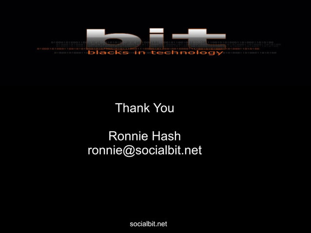 Bmi workshop - Ronnie Hash | ODP | Computing | Technology & Computing