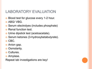 Diabetic Ketoacidosis. A Review | PPTX