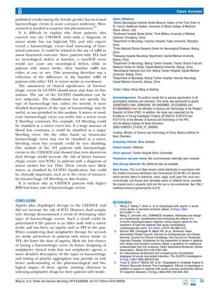 DUAL ANTIPLATELET THERAPY IN STROKE | PDF