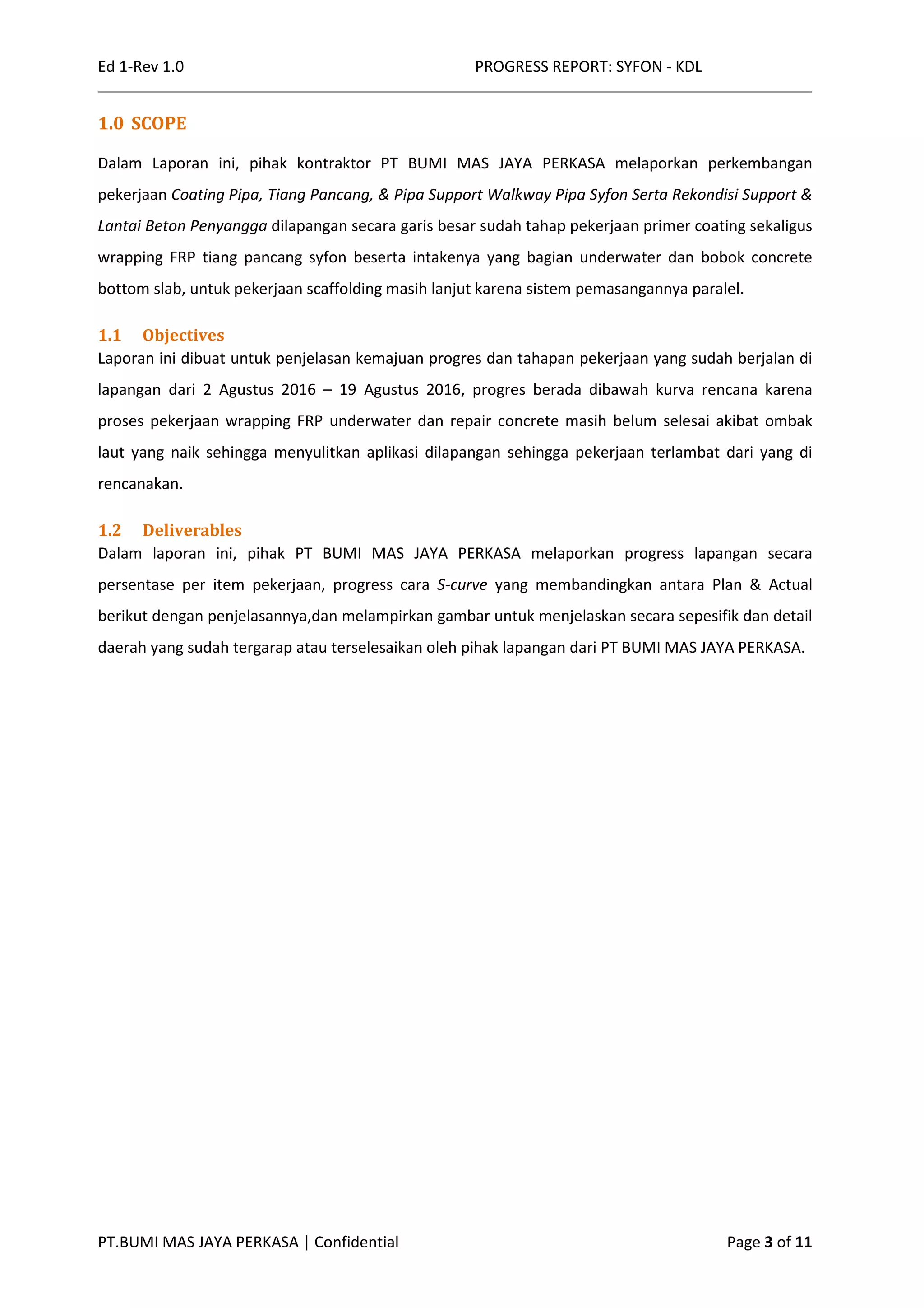 Bmjp syfon-krakatau daya listrik-progress report 5 | PDF